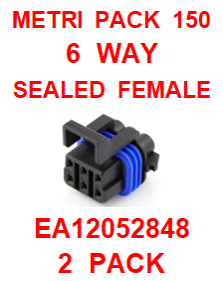 EA12052848 APTIV METRI-PACK 150 SERIES 6 WAY SEALED FEMALE BODY (2 PAC ...