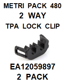 EA12059897 APTIV METRI-PACK 480 2 WAY TPA LOCK CLIP (2 PACK) | Bolt Bandits