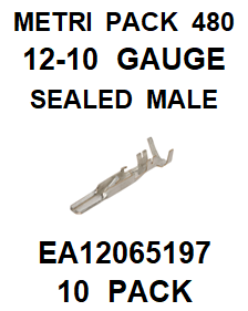 EA12065197 APTIV METRI-PACK 480 12-10 GAUGE MALE TERMINAL (10 PACK ...