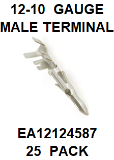 EA12124587 APTIV WEATHER PACK 12-10 GAUGE MALE TERMINAL (25 PACK ...