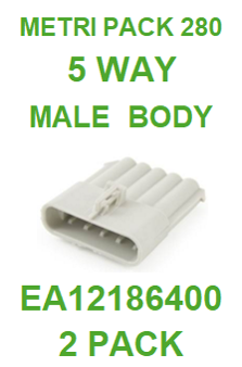 EA12186400 METRI PACK 280 5 WAY MALE BODY (2 PACK) | Bolt Bandits
