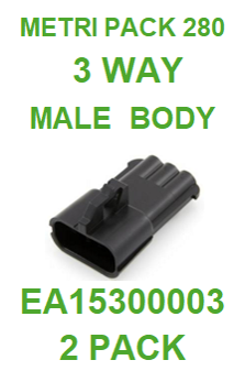 EA15300003 METRI PACK 280 3 WAY MALE BODY (2 PACK) | Bolt Bandits